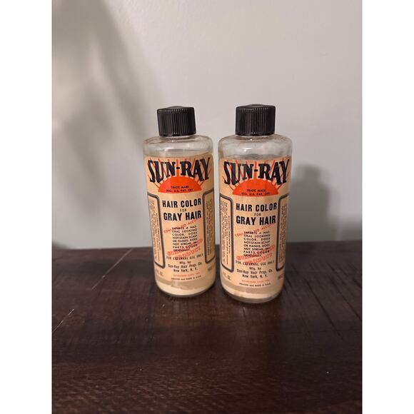 Sun-Ray | Hair | Sunray Hair Color For Gray Hair Glass Bottle Set Of 2 ...
